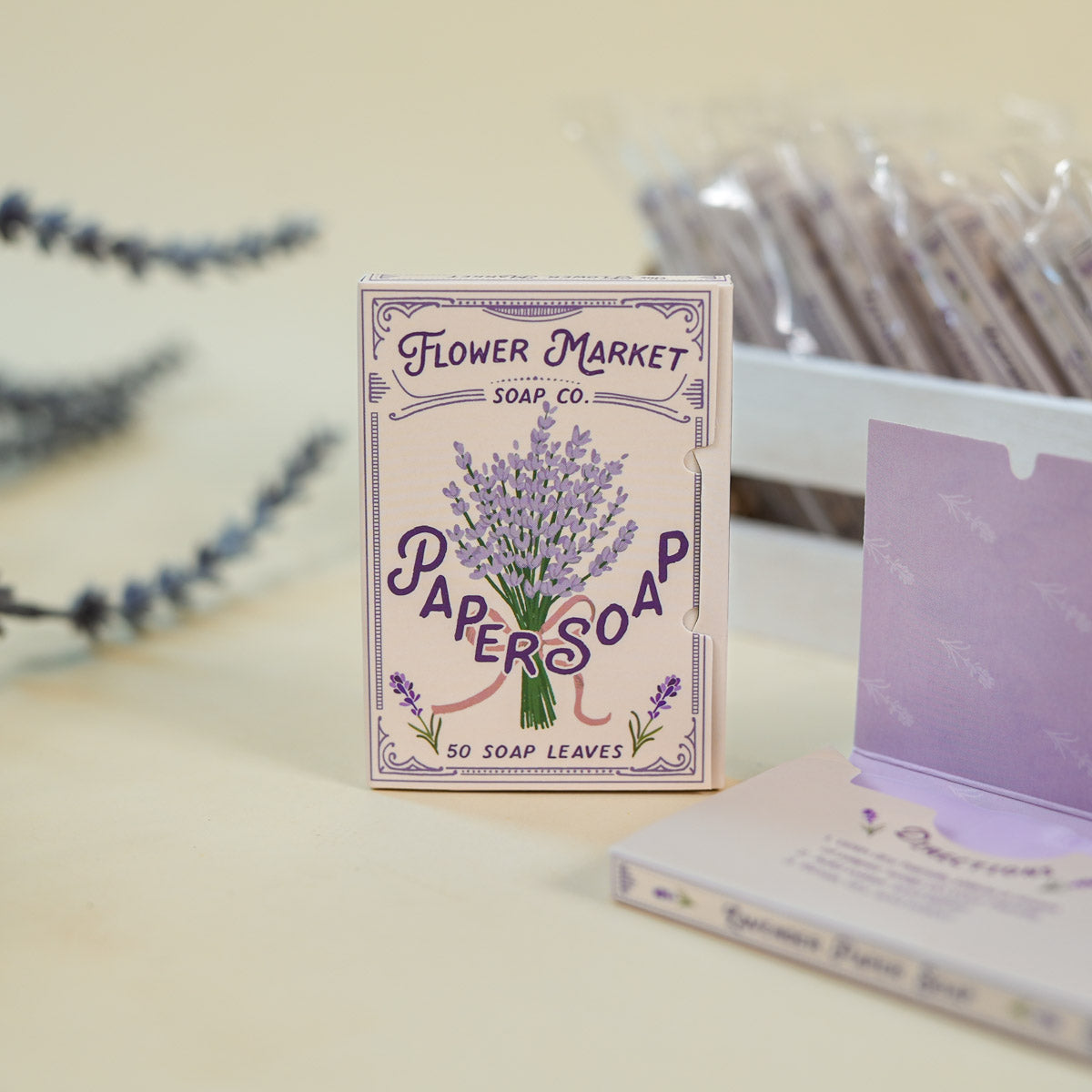 Flower Market Soap Co. Paper Soap – Lavender | Branch and Bloom Farms